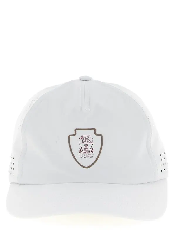 Brunello Cucinelli Tennis Logo Cap - White