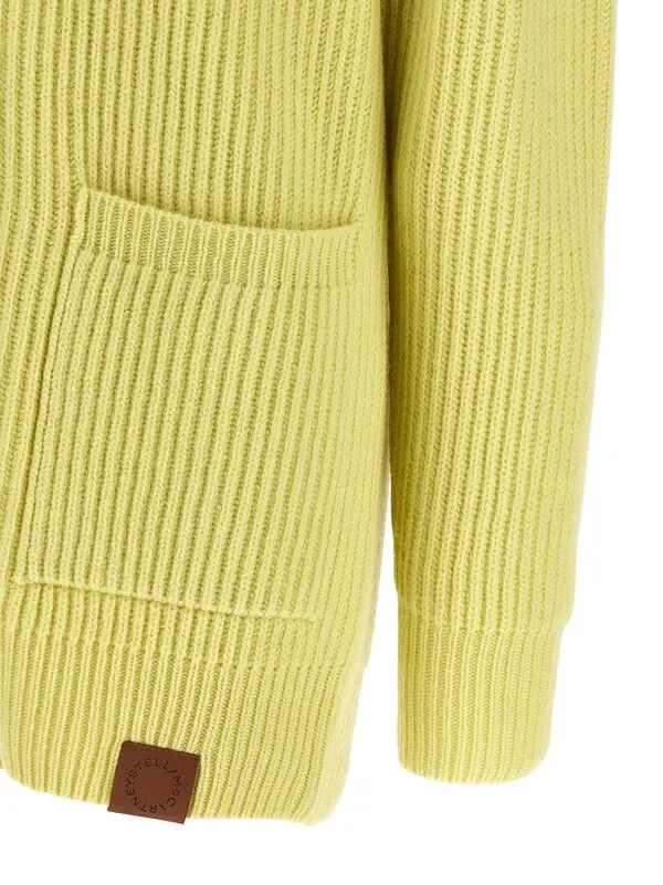 Stella McCartney Thick Knit Cardigan - Yellow
