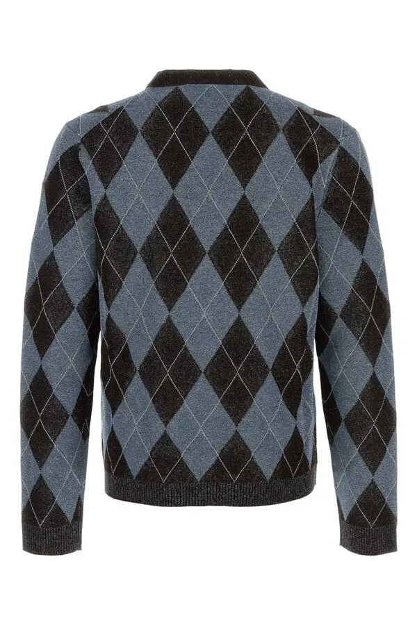 Gucci Embroidered Stretch Wool Blend Cardigan - Multicolor