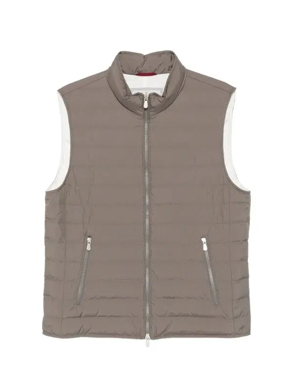 Brunello Cucinelli Quilted Down Vest - Multicolor
