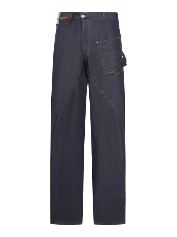 JW Anderson J.w.anderson Workwear Jeans With Off-centralized Closure