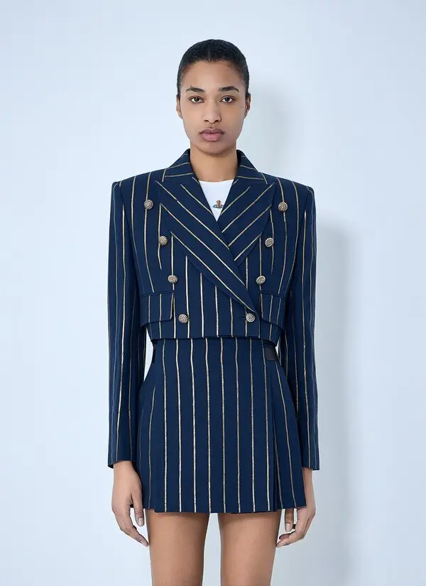VIVIENNE WESTWOOD Cut-off Blazer - Blue