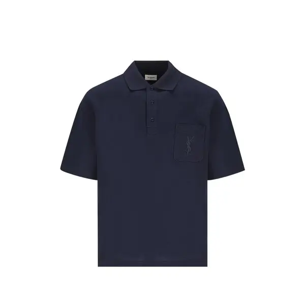 Saint Laurent Polo Shirts - Blue