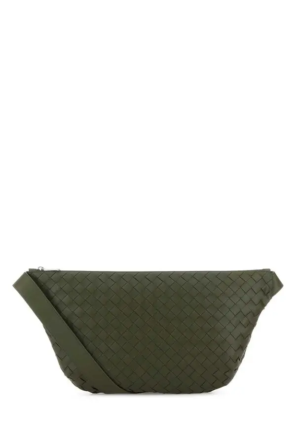 Bottega Veneta Army Leather Day Sling Crossbody Bag - Green