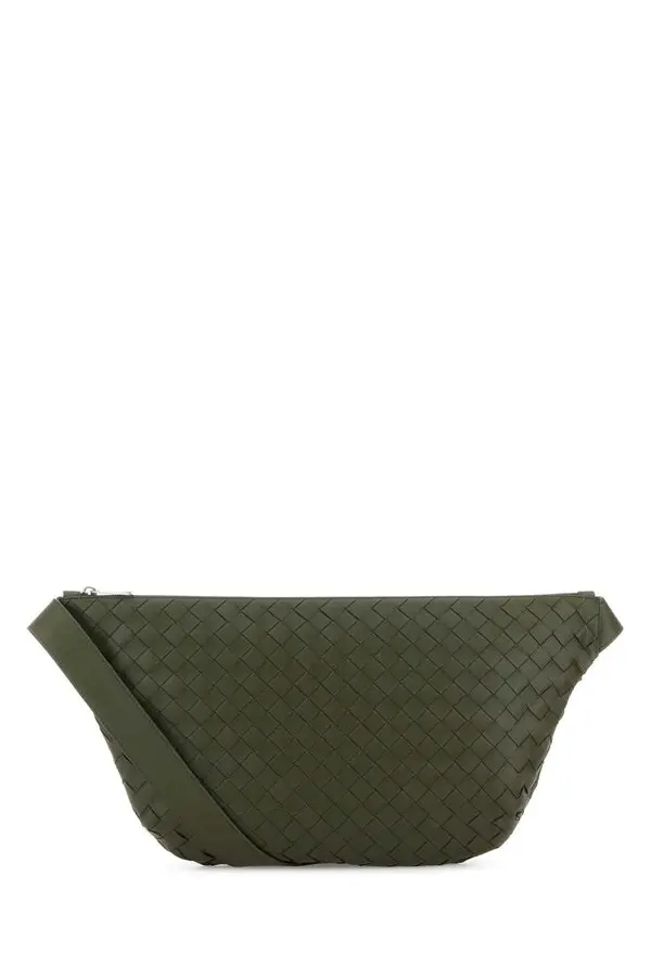 Bottega Veneta Army Leather Day Sling Crossbody Bag - Green