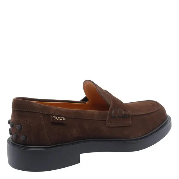 TOD'S Suede Loafers - Brown
