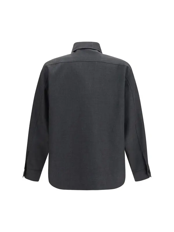 Valentino Garavani Vlogo Wool Blend Jacket - Gray