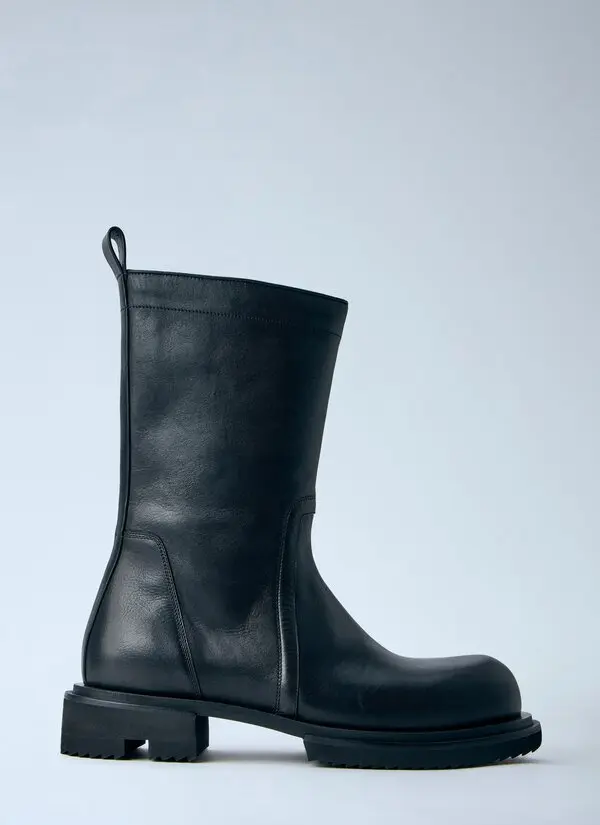 Rick Owens Creeper Gabe Leather Boots - Black