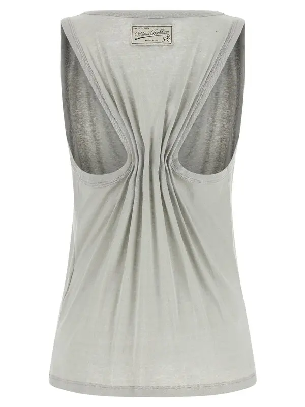 Victoria Beckham Split' Tank Top - Gray