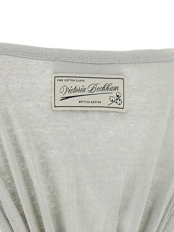 Victoria Beckham Split' Tank Top - Gray