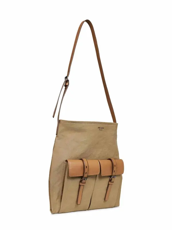 Prada Viaggio Khaki Route Crossbody Bag