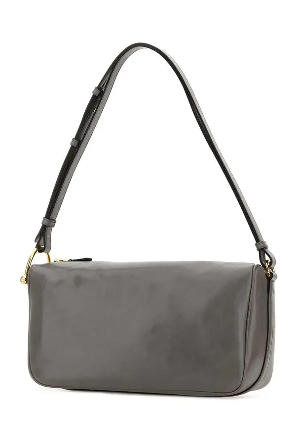 Gucci Leather Shoulder Bag - Gray