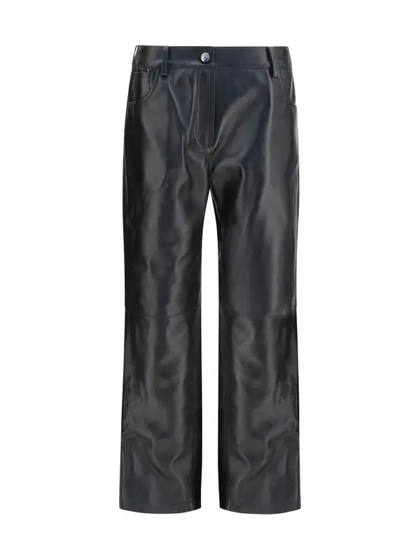 Magda Butrym Leather Pants - Black