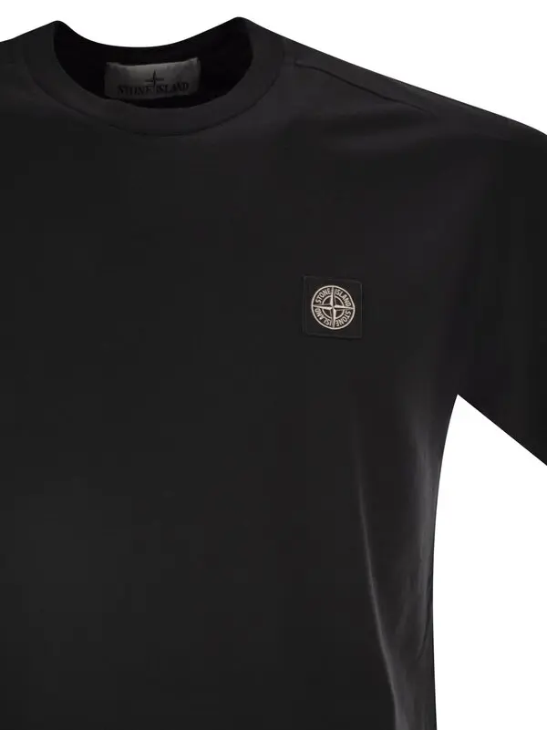 Stone Island Slim Fit T-shirt With Compass Patch