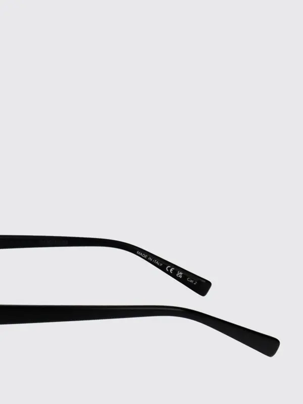 Saint Laurent Rectangular In Tortoiseshell Acetate With Logo