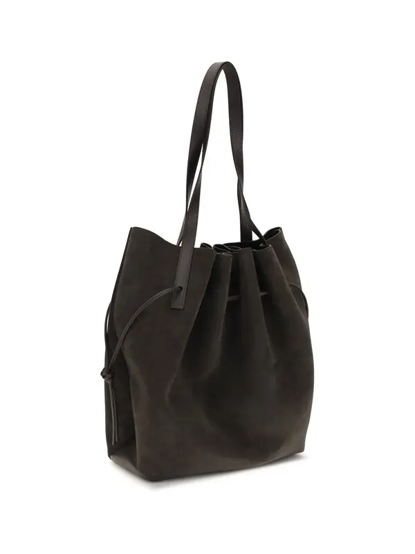 Yuzefi Scallop Suede Shoulder Bag