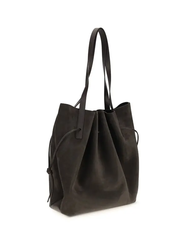 Yuzefi Scallop Suede Shoulder Bag