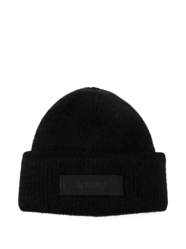 Jacquemus Le Bonnet Gros Grain - Black