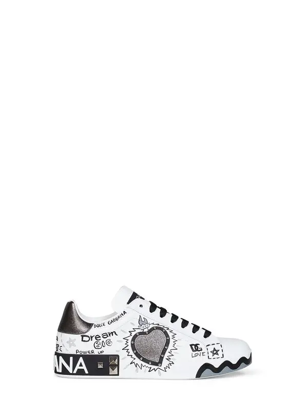 Dolce & Gabbana Hand-painted Sneakers - Multicolor