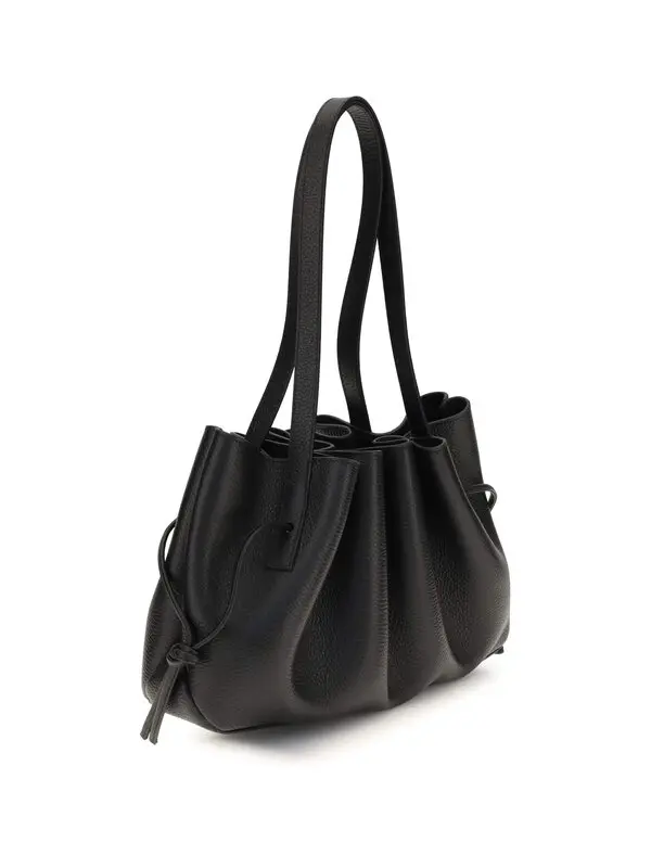 Yuzefi Scallop Shoulder Bag - Black