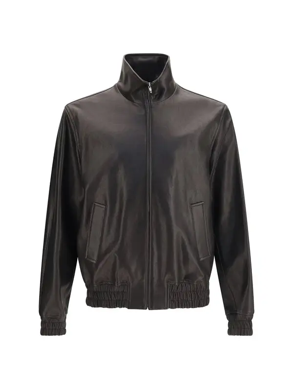 Valentino Garavani Leather Zip Jacket - Black