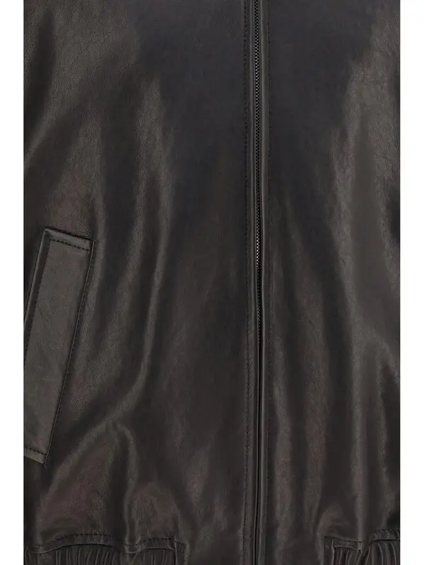 Valentino Garavani Leather Zip Jacket