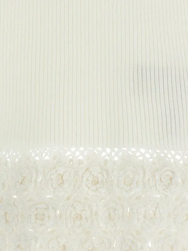 GANNI Cotton Crochet' Vest
