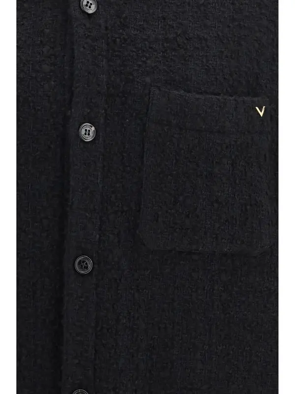 Valentino Garavani Textured High-neck Jacket