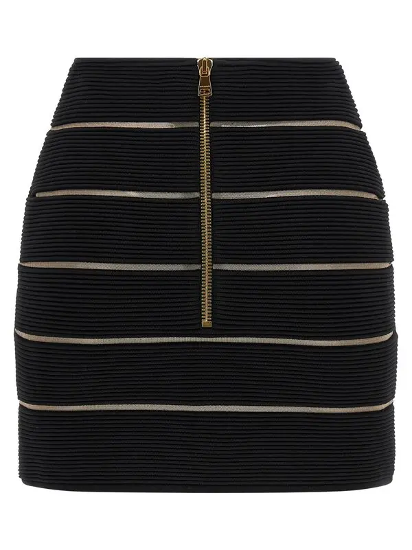 Balmain V-shaped Waist Skirt