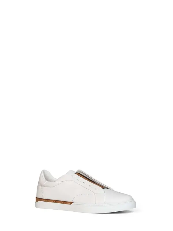 Fendi White Smooth Leather City Low-top Sneakers - Multicolor