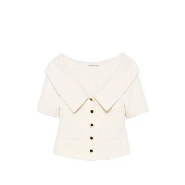 Alessandra Rich Neutrals Jackets Tweed Jackets