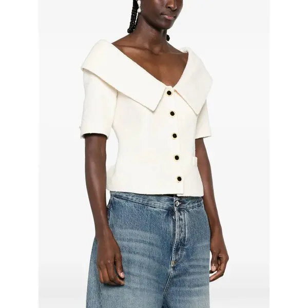 Alessandra Rich Neutrals Jackets Tweed Jackets