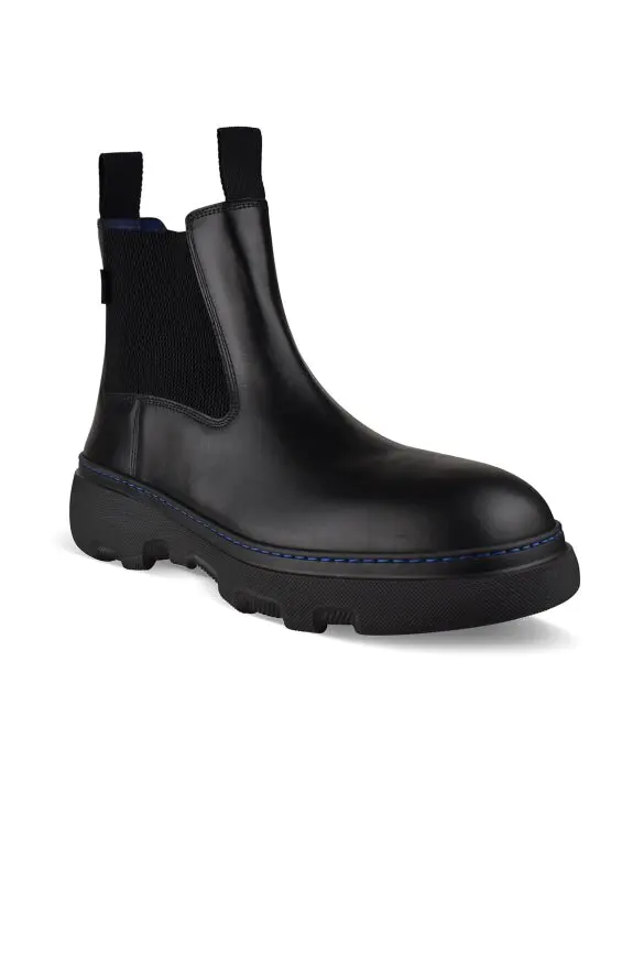 Burberry Leather Chelsea Boots