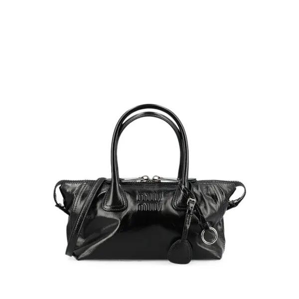 Miu Miu Leather Shoulder Bag - Black