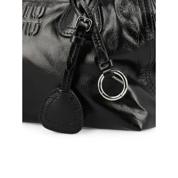 Miu Miu Leather Shoulder Bag - Black