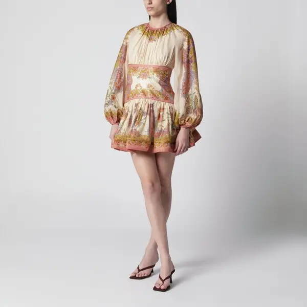 Zimmermann Indra Silk And Cotton Blend Printed Dress - Multicolor