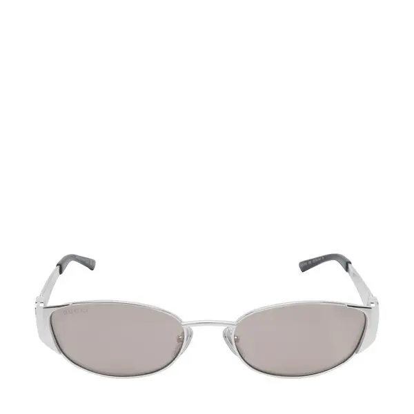 Gucci Oval-frame Sunglasses - Silver