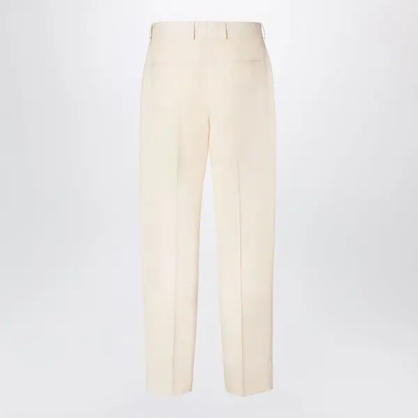 Fendi Beige Wool Gabardine Trousers