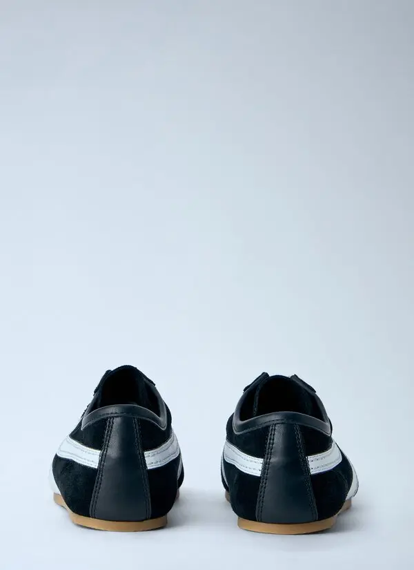 Dries Van Noten Suede Panel Trainers - Black