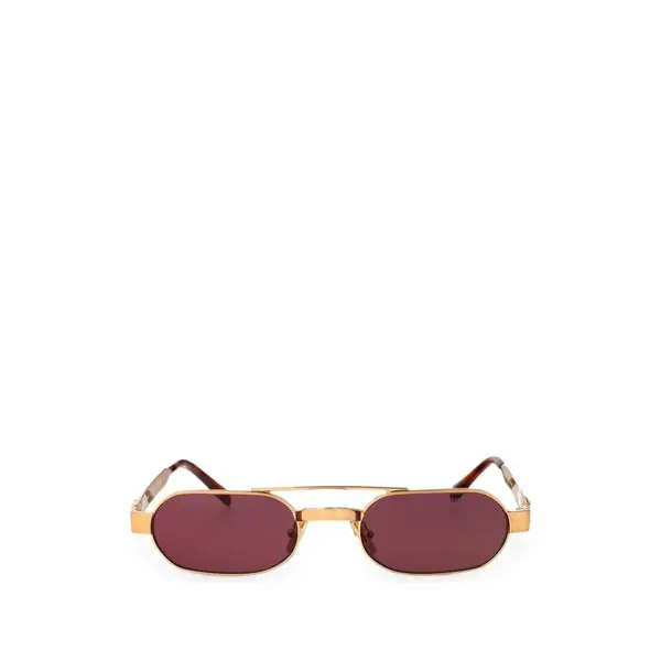 Miu Miu Geometric Sunglasses - Gold