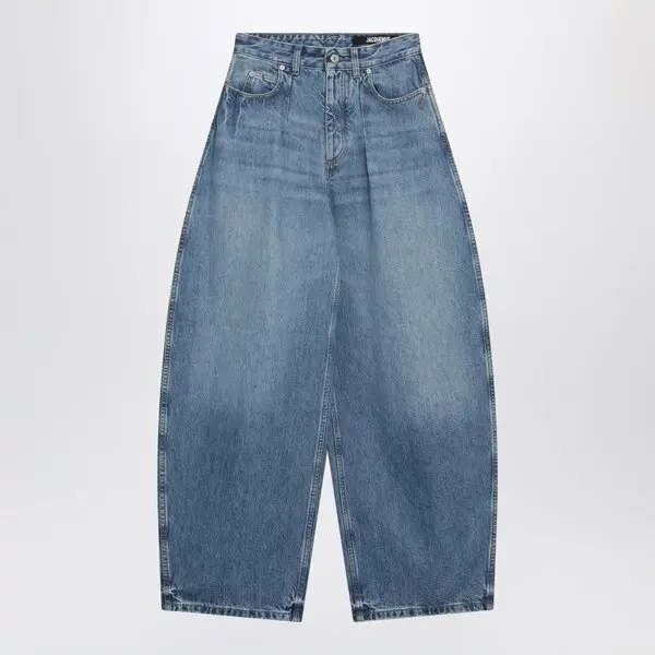 Jacquemus Ovalo Denim Jeans - Blue