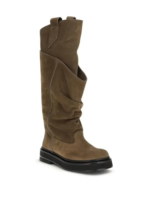 Attico La Passeggiata Suede Boots - Brown