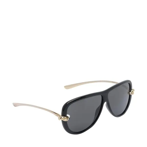 Bottega Veneta Knot Aviator Sunglasses - Black
