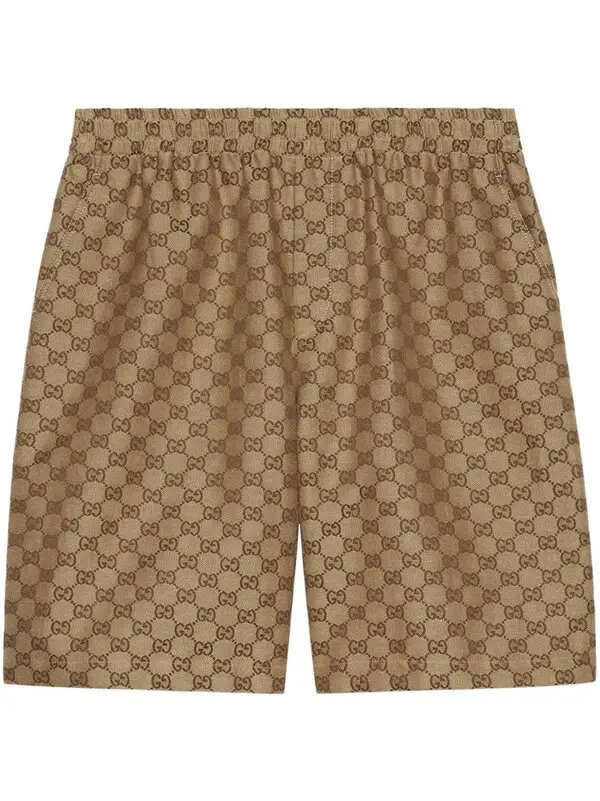 Gucci Gg Supreme Linen Shorts