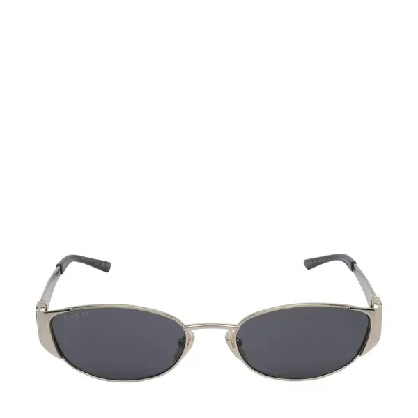 Gucci Oval-frame Sunglasses - Gold