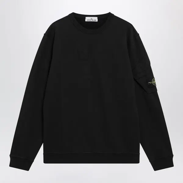 Stone Island Cotton Crewneck Sweatshirt - Black