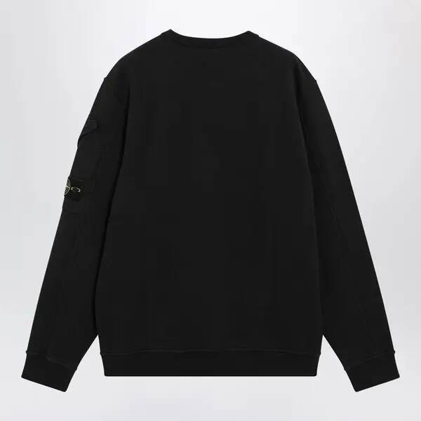 Stone Island Cotton Crewneck Sweatshirt - Black