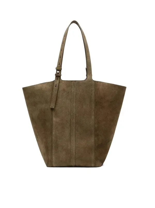 GOLDEN GOOSE Suede Fringe Tote Bag - Yellow