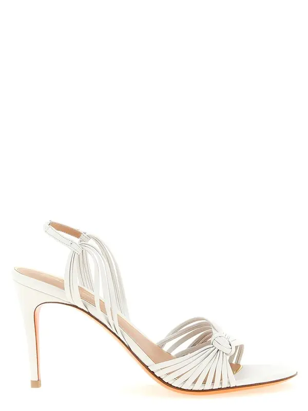 Santoni Eloise Leather Sandals - White