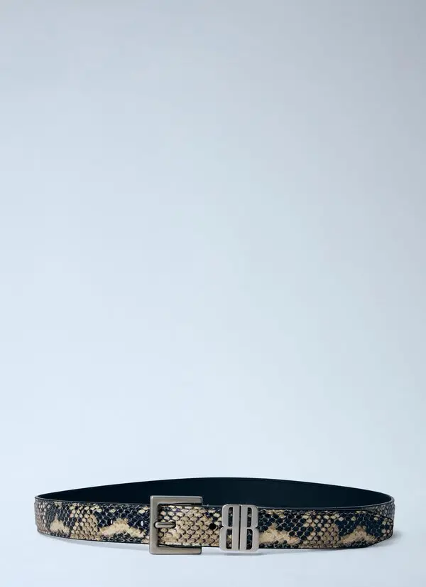 Balenciaga Bb Editor Belt - Cream